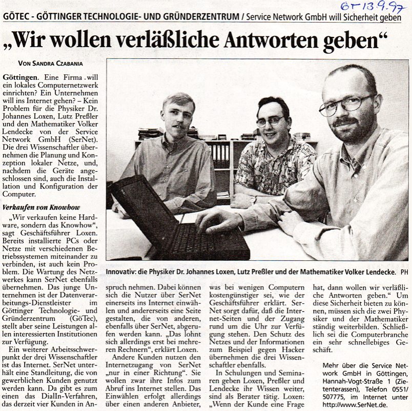 25 years of SerNet